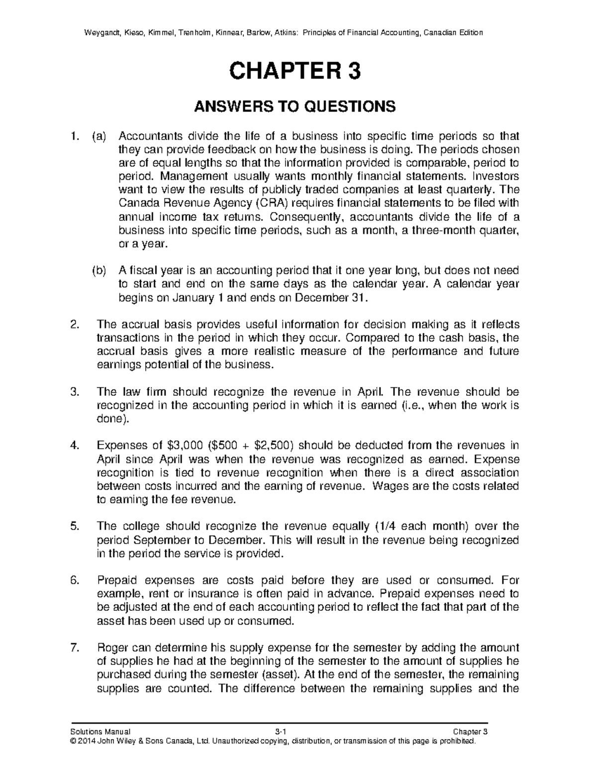 Chapter 3 Solution Manual. ( PDFDrive ) - Solutions Manual 3-1 Chapter 3 CHAPTER 3 ANSWERS TO ...