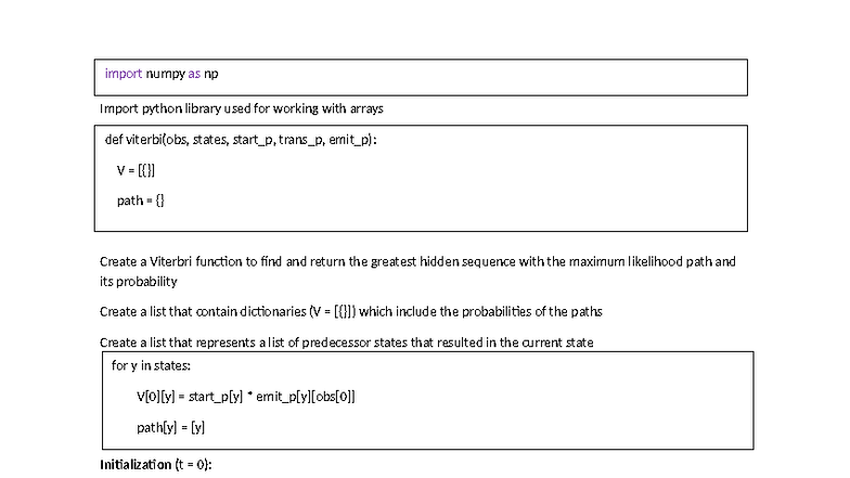 CS101: Viterbi Algorithm Implementation and Explanation - Studocu