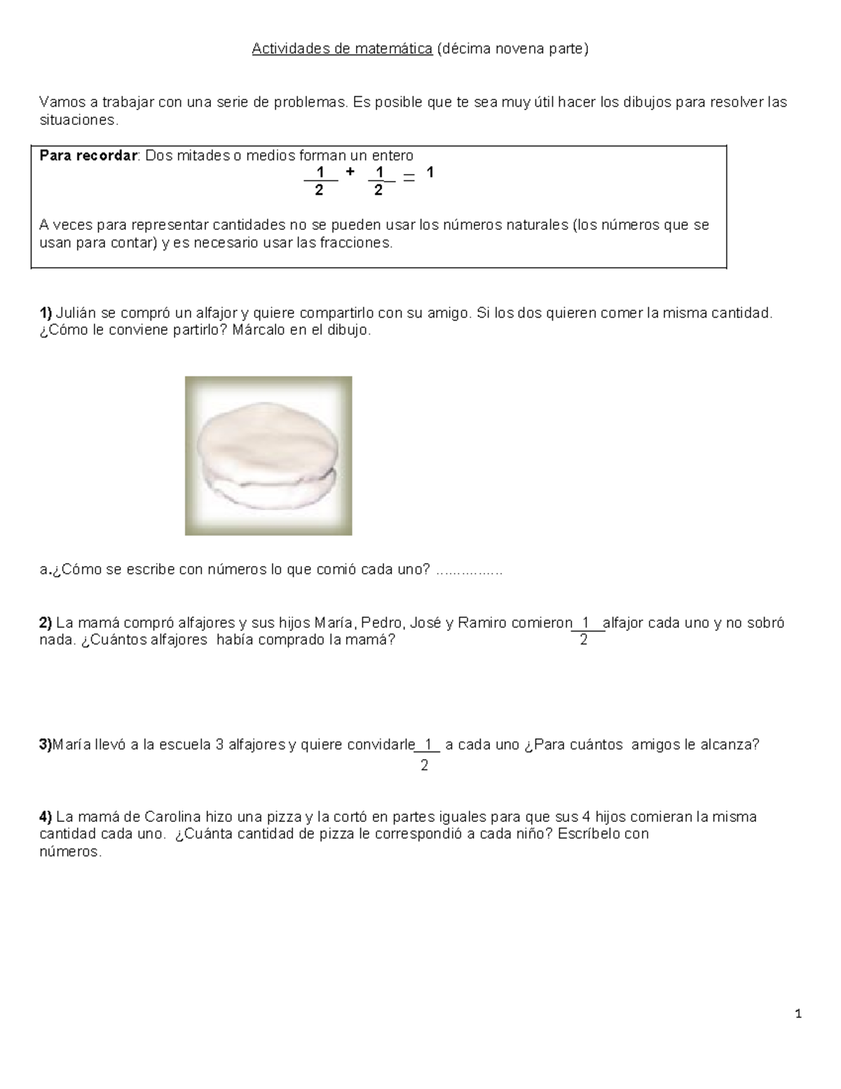 Actividades en casa(décima novena parte) - Actividades de matemática ...
