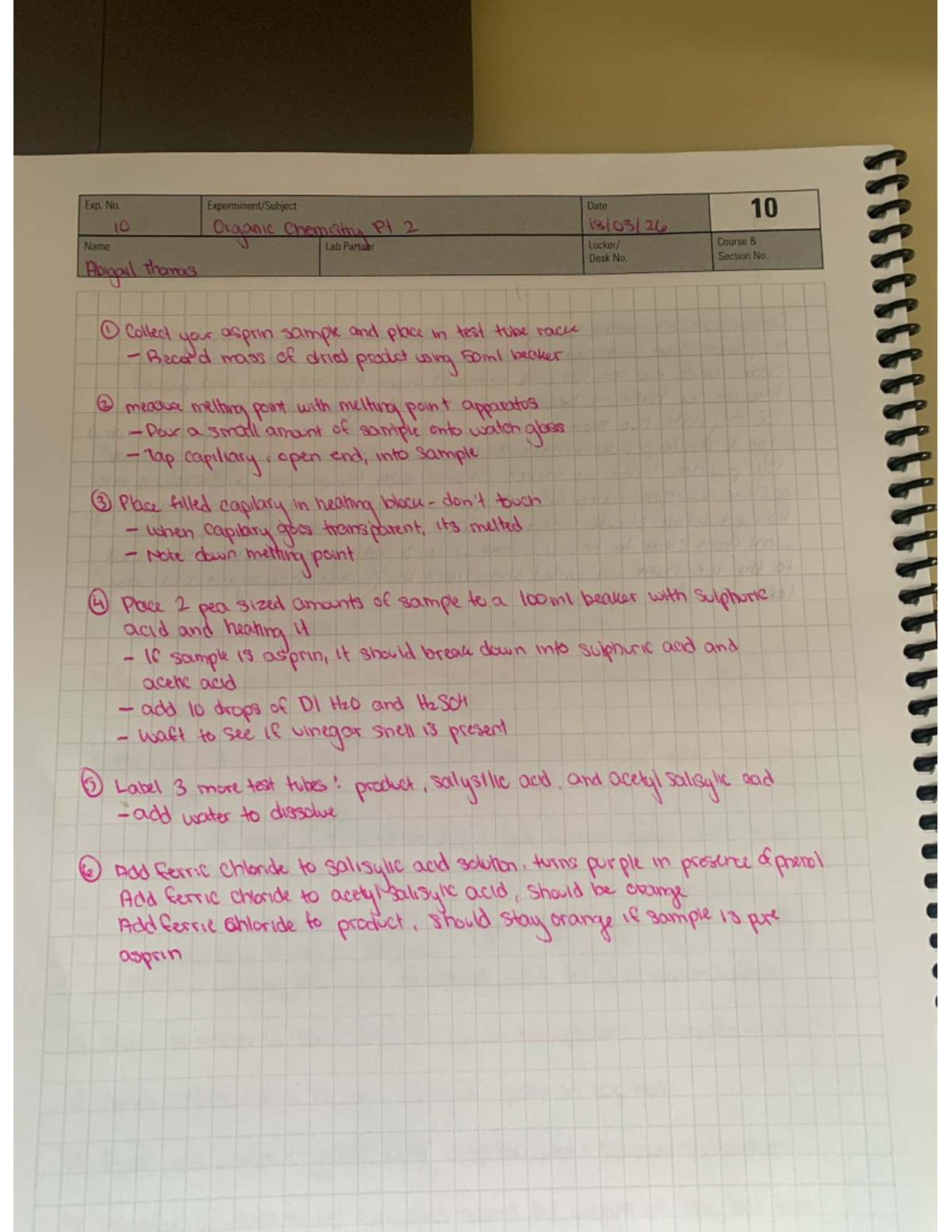 Chem lab 10 - Chem lab 10 flowchart - Chem 1Aa3 - . _ Voui bl Cnoanld ...