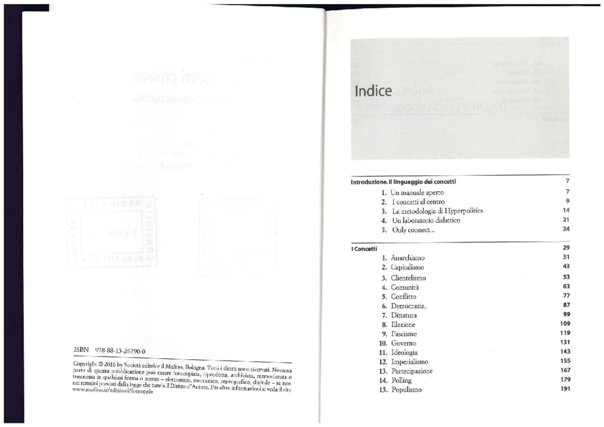 Indice dei Concetti di Hyperpolitics - Corso 3634 - Studocu
