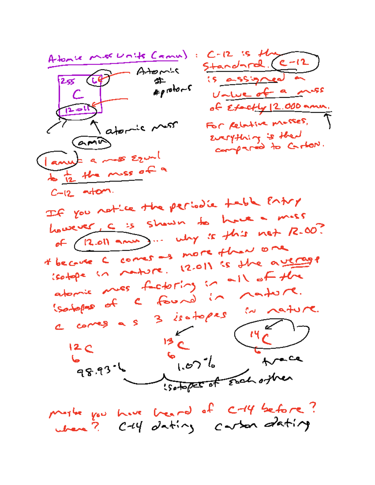 Chemistry 1311 Chapter 2-2: Average Atomic Mass Study Notes - Studocu