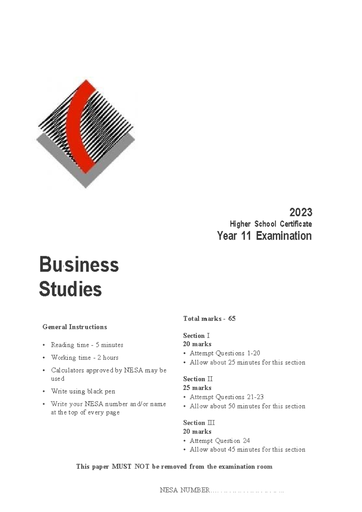 2023 AP2 Business Exam - Year 11 Past Paper Analysis - Studocu