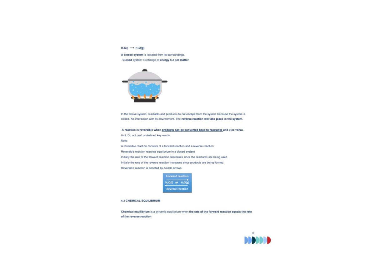 Chemical Equilibrium: Understanding Reversible Reactions in H2O Systems ...