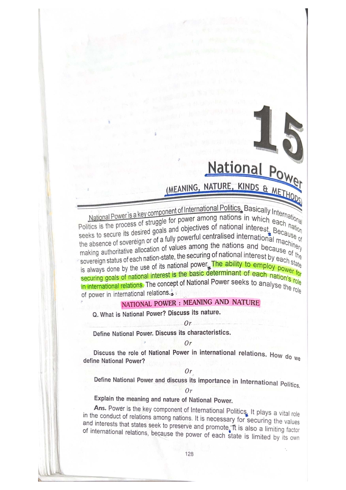 National Power: Meaning, Nature, and Methods in International Politics ...