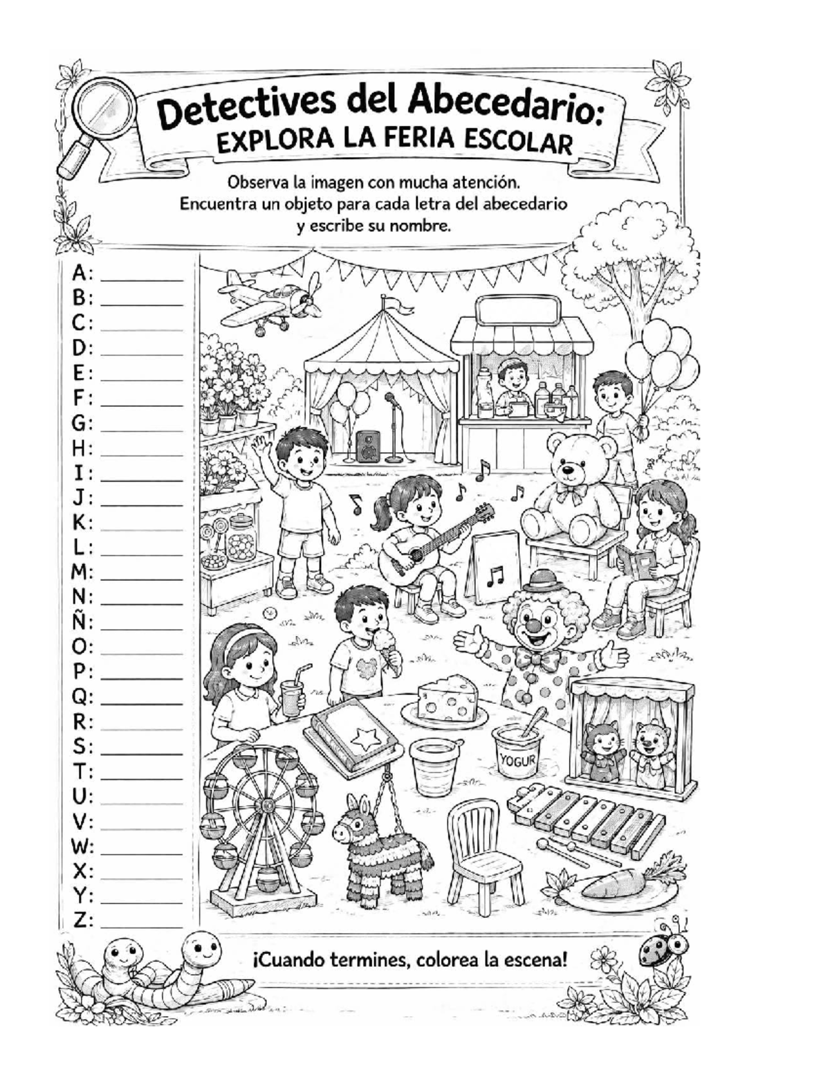 Repaso de Lecto Escritura: Actividades Abecedario y Sílabas - Studocu