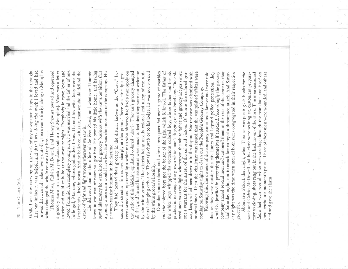 Midterm Exam Study Guide for Course Code XYZ123 - 90 THE GILDED AGE ...