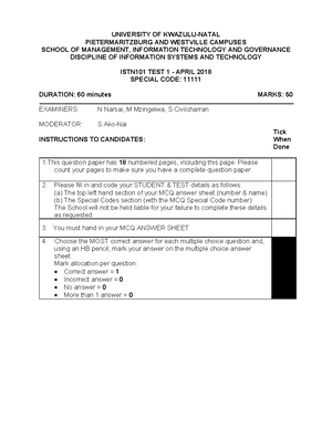 ISTN103 Student Guide 2022 V1 - Information Systems & Technology Student Guide 2022 Module - Studocu