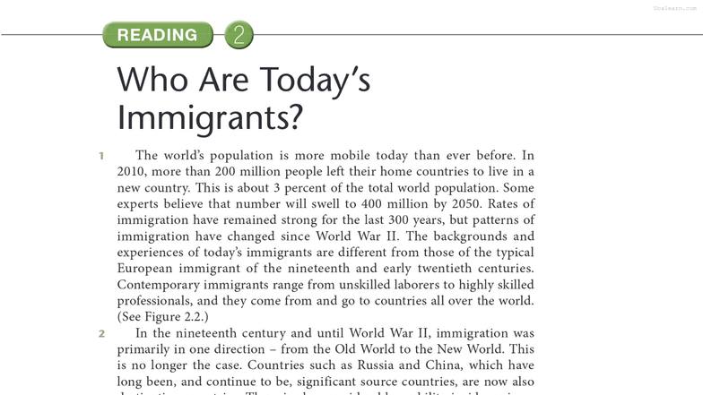 MC 2-2: READING - Understanding Modern Immigration Trends - Studocu