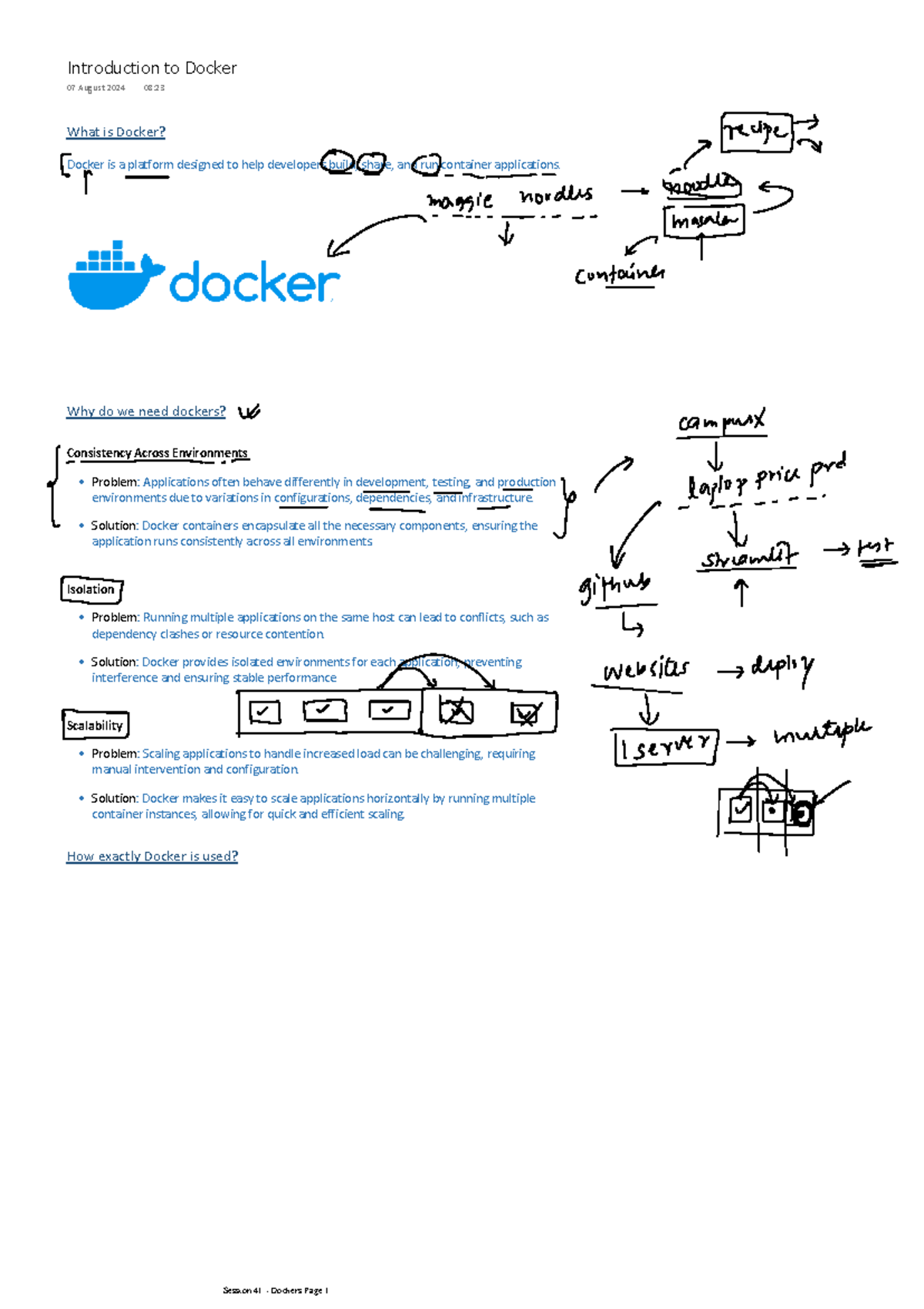 Docker Overview: Key Concepts and Benefits for Developers - Studocu