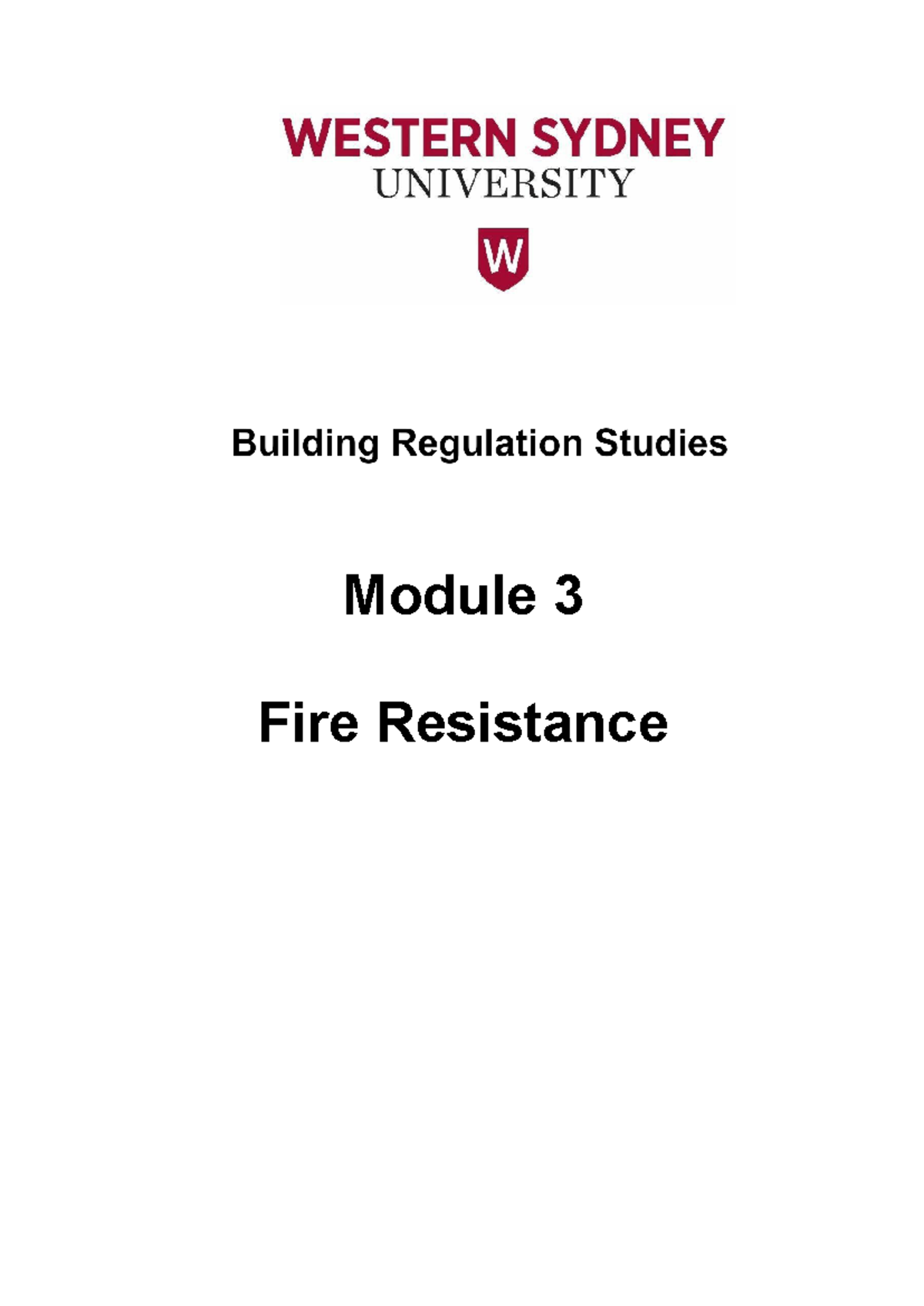 Module 3: Introduction to Fire Resistance and Development - Studocu