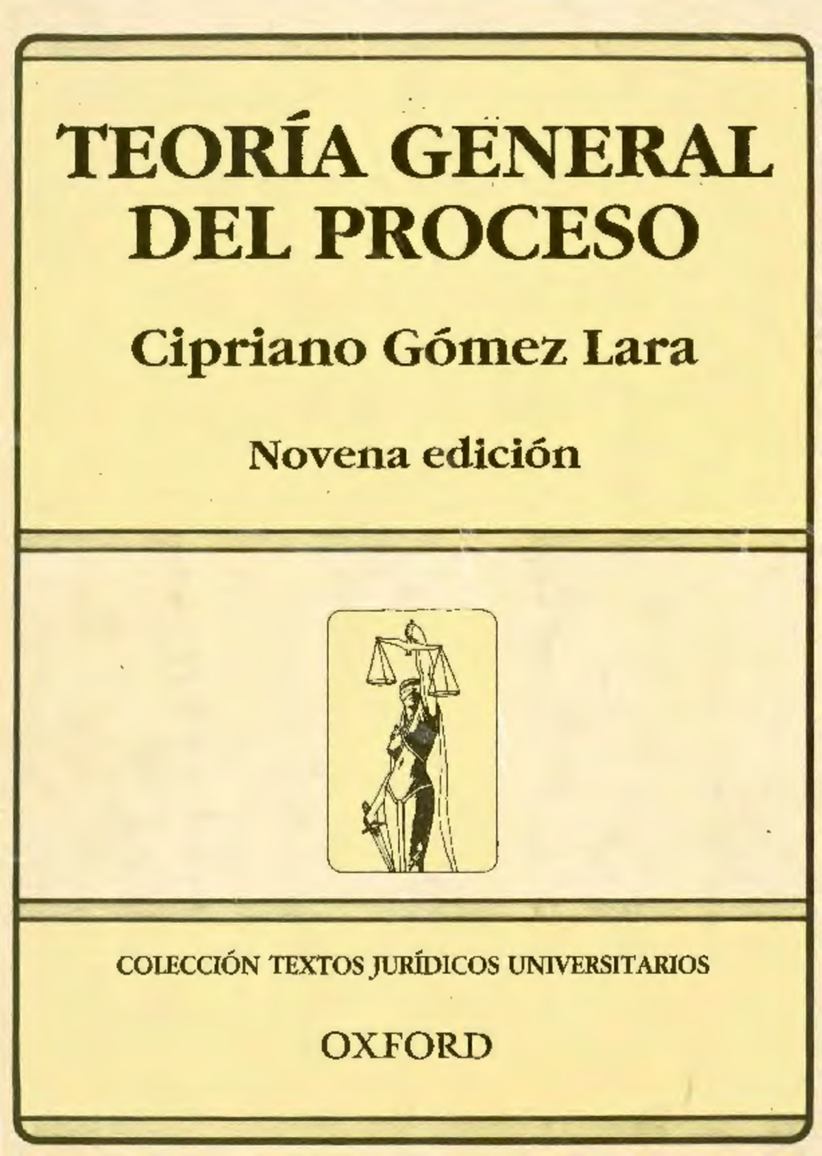 Teoría General del Proceso: Conceptos y Diferencias Clave - Studocu