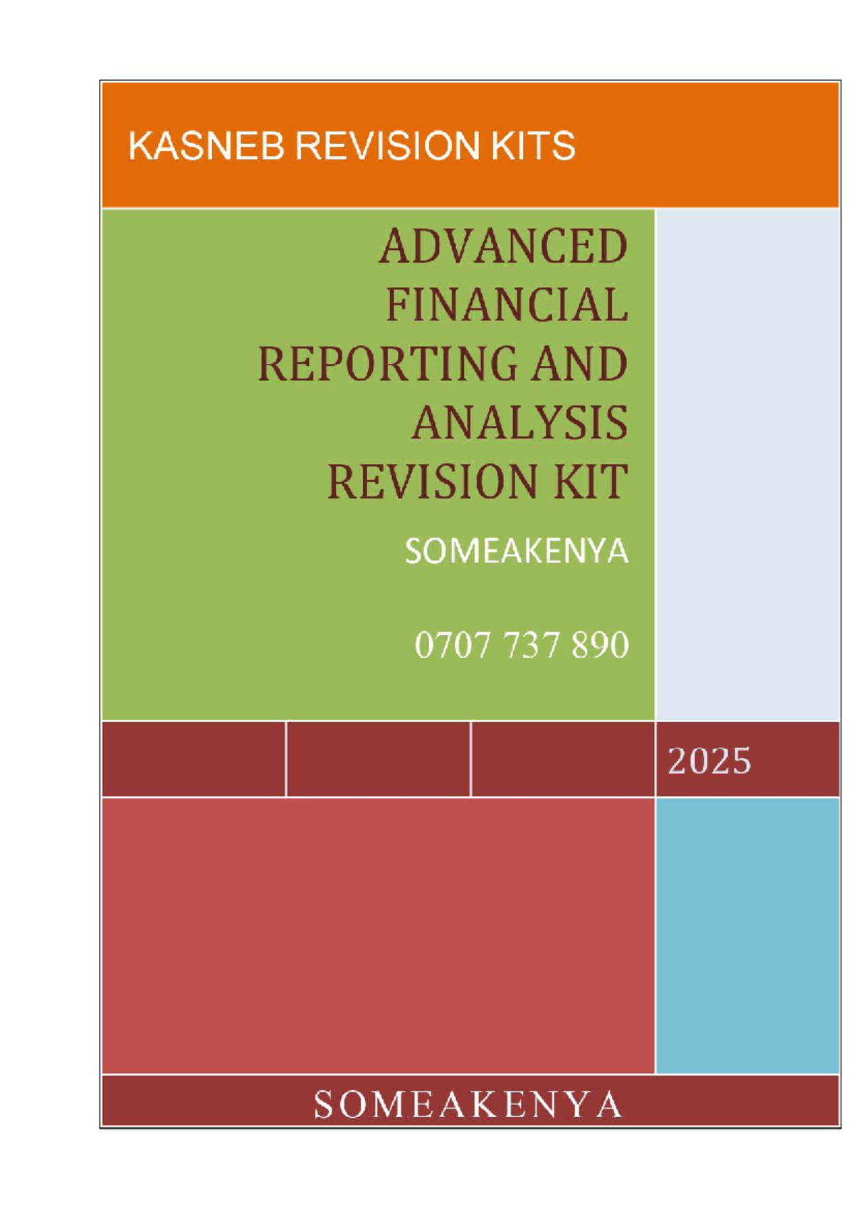 AFR Revision Kit - December 2024: Comprehensive Study Guide - Studocu