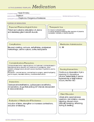 Promethazine - Medication Template for NCLEX based medication - ACTIVE ...