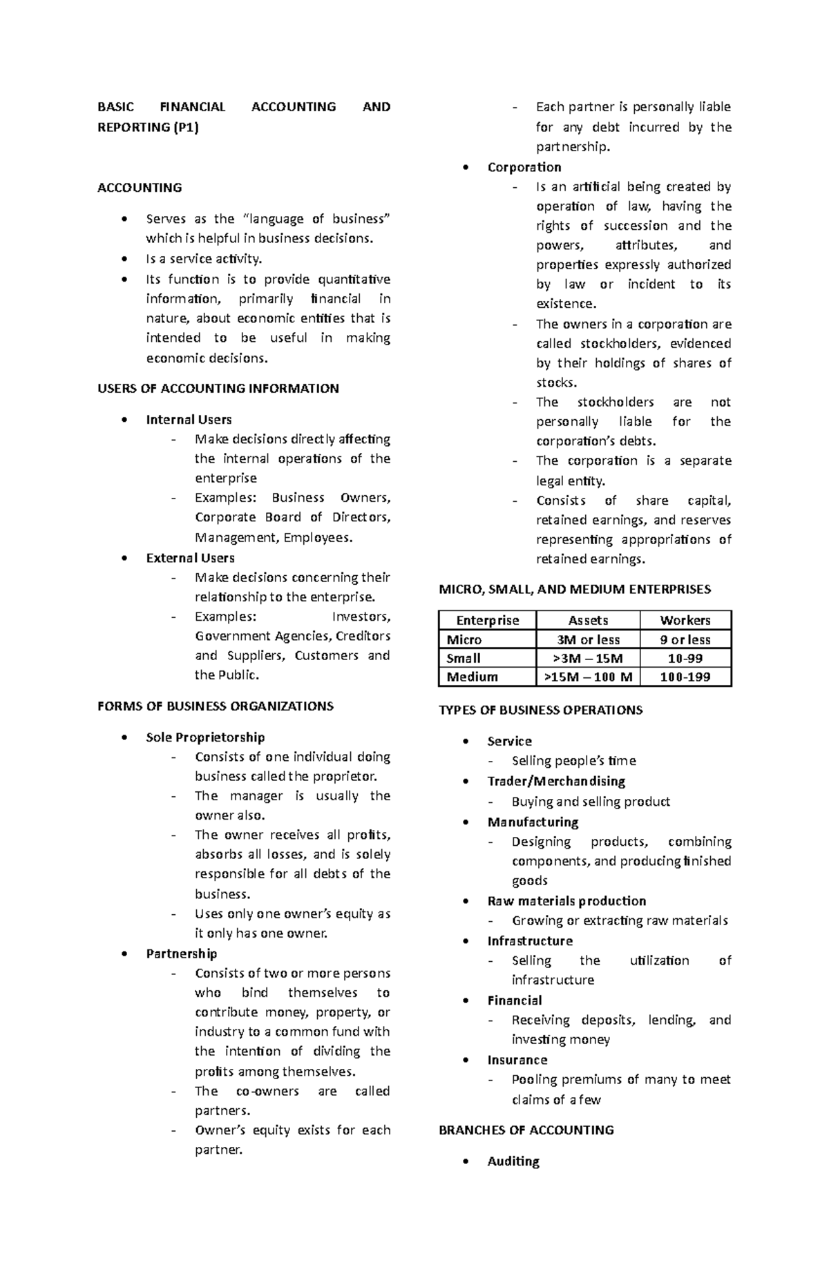 Basic Financial Accounting and Reporting (P1) - BASIC FINANCIAL ...