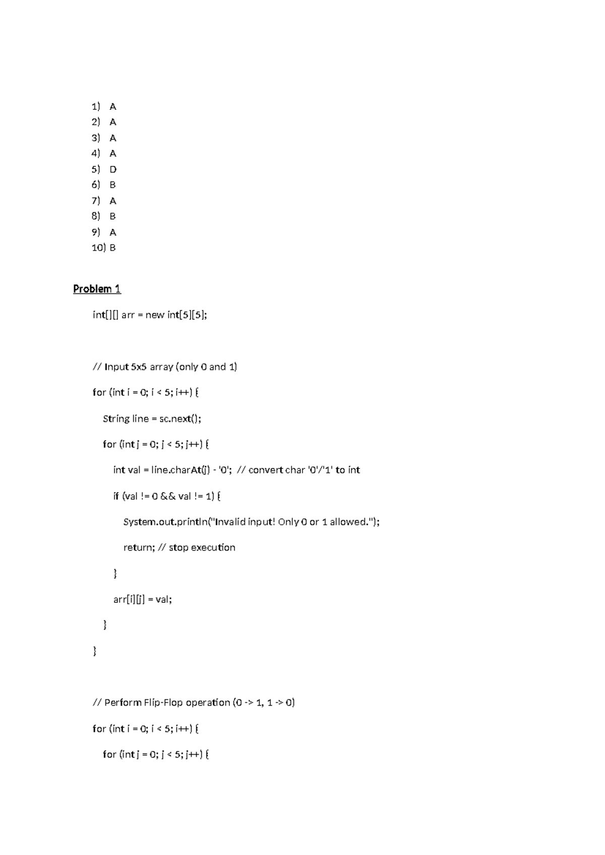 Assignment 09 - Programming Problems and Solutions for Exam - Studocu