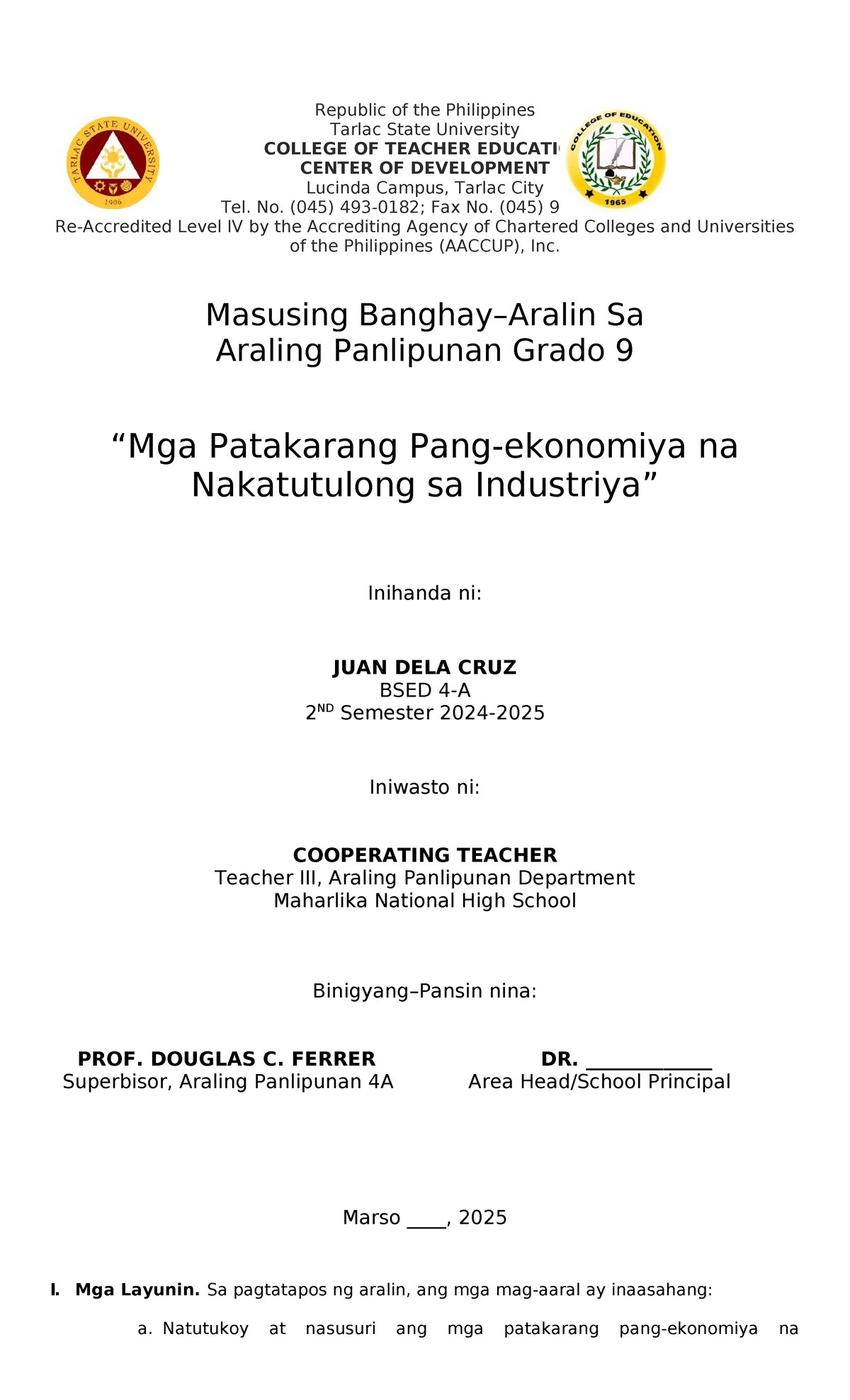 DLP-Sample-Grade 9 - DLP-Sample-Grade 9 - Republic of the Philippines ...