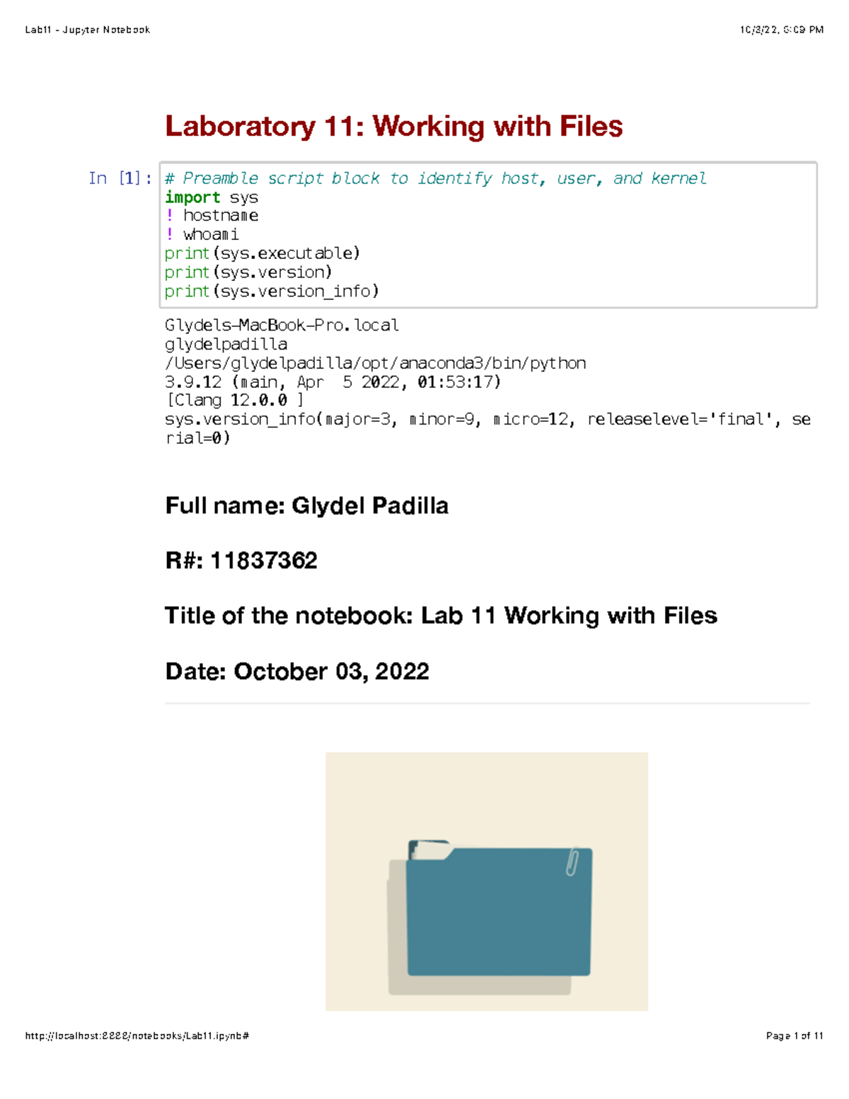 Lab11 - Jupyter Notebook - Laboratory 11: Working with Files In [1 ...