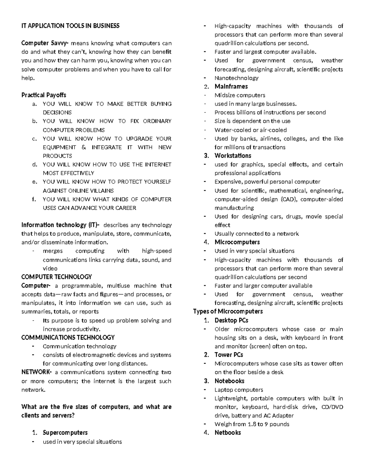 IT Application Tools in Business: Understanding Computer Tech & Usage ...