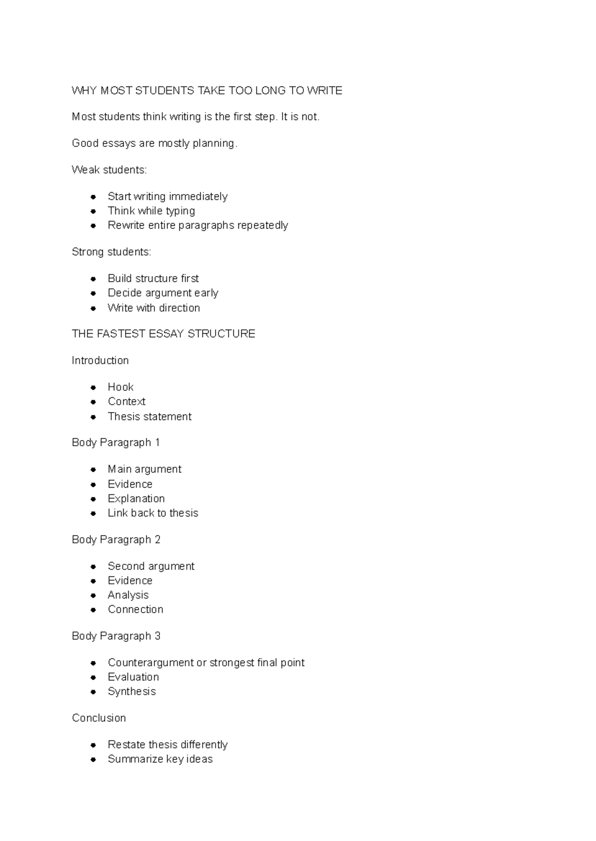 Effective Essay Writing Strategies: Overcoming Common Pitfalls - Studocu