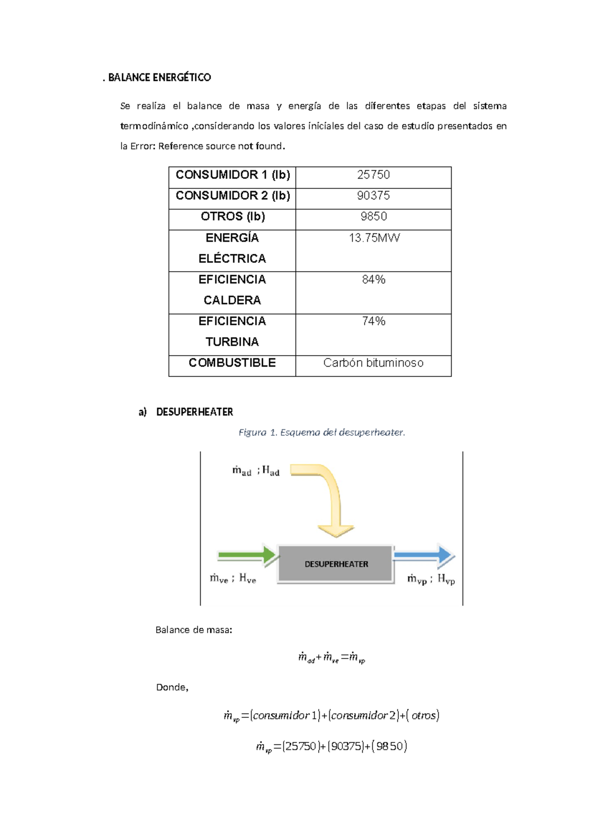 Balance Energético - informe - . BALANCE ENERGÉTICO Se realiza el ...
