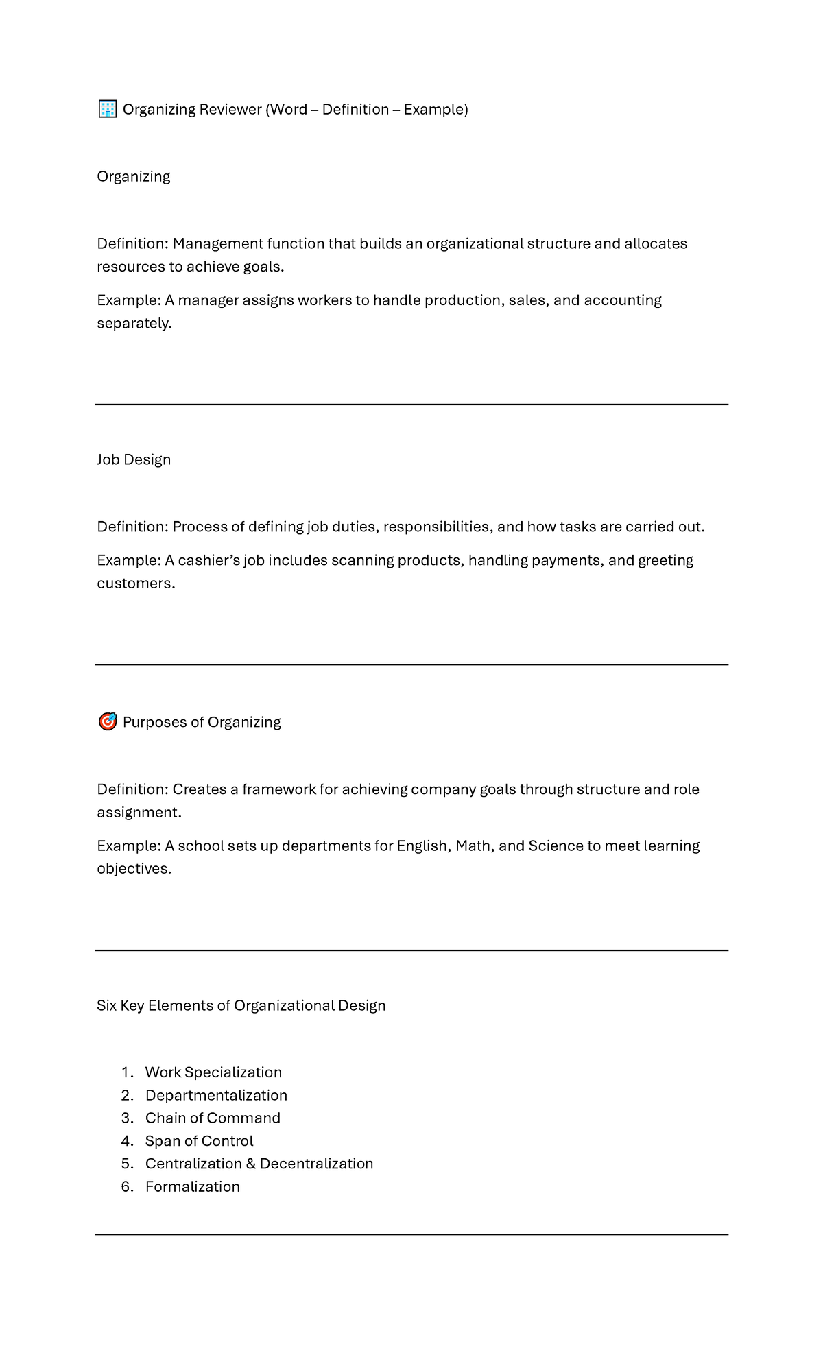Enhancing Organizational Structure: Key Concepts & Definitions (ENH ...