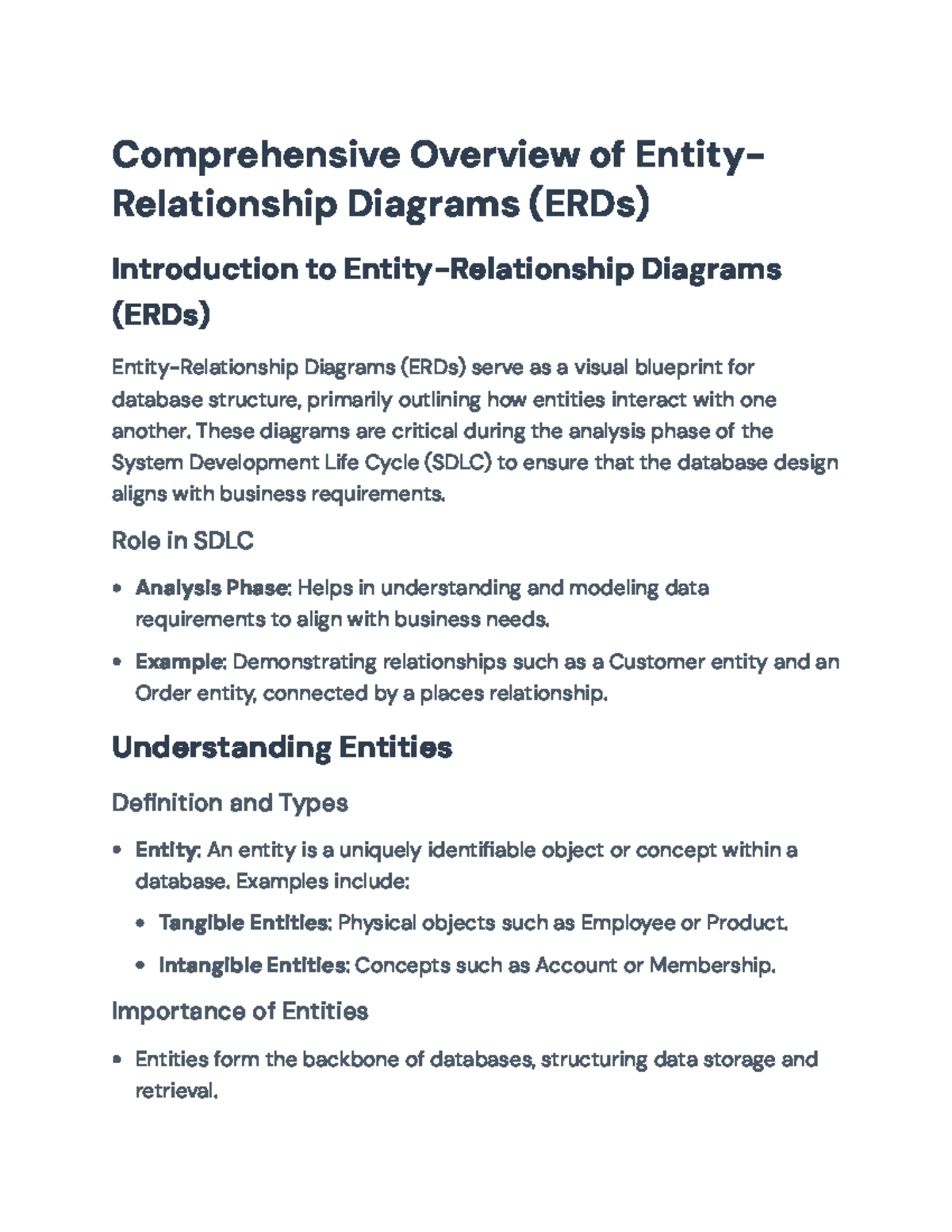 Comprehensive Guide to Entity-Relationship Diagrams (ERDs) for SDLC ...