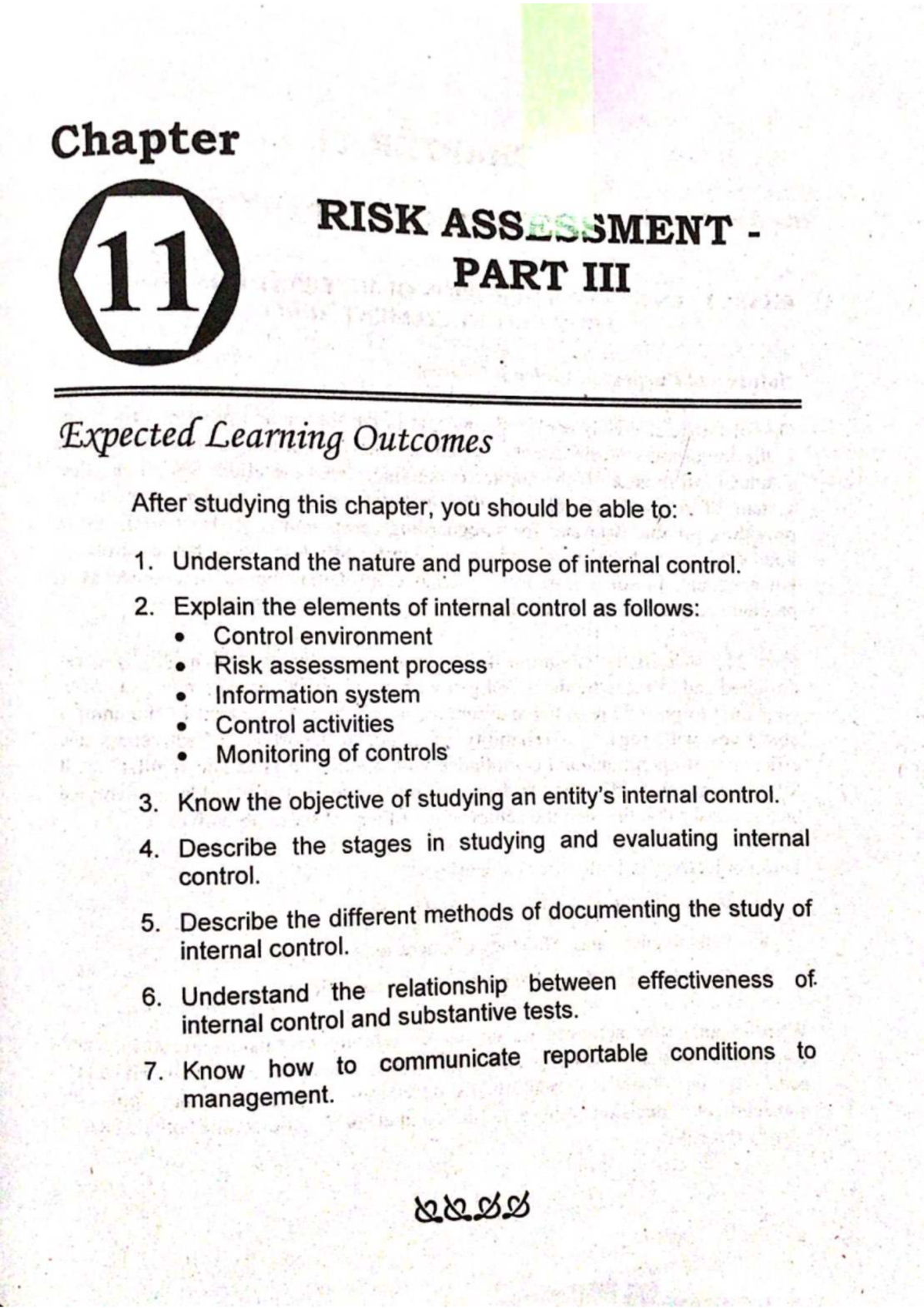 Chapter 11: Risk Assessment and Internal Control in Auditing - Studocu