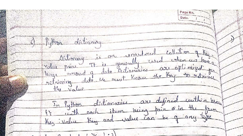 Python Programming 2: Dictionary, Operators, and Control Flow Concepts - Studocu