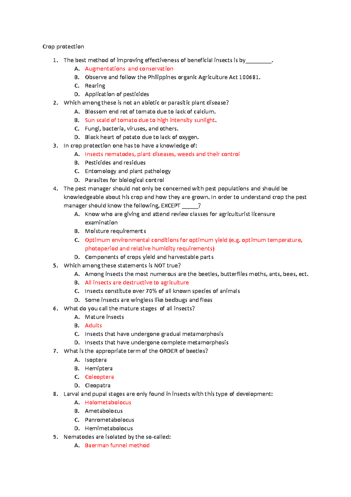 CROP- Protection Practice-Test-A Study Guide - Studocu