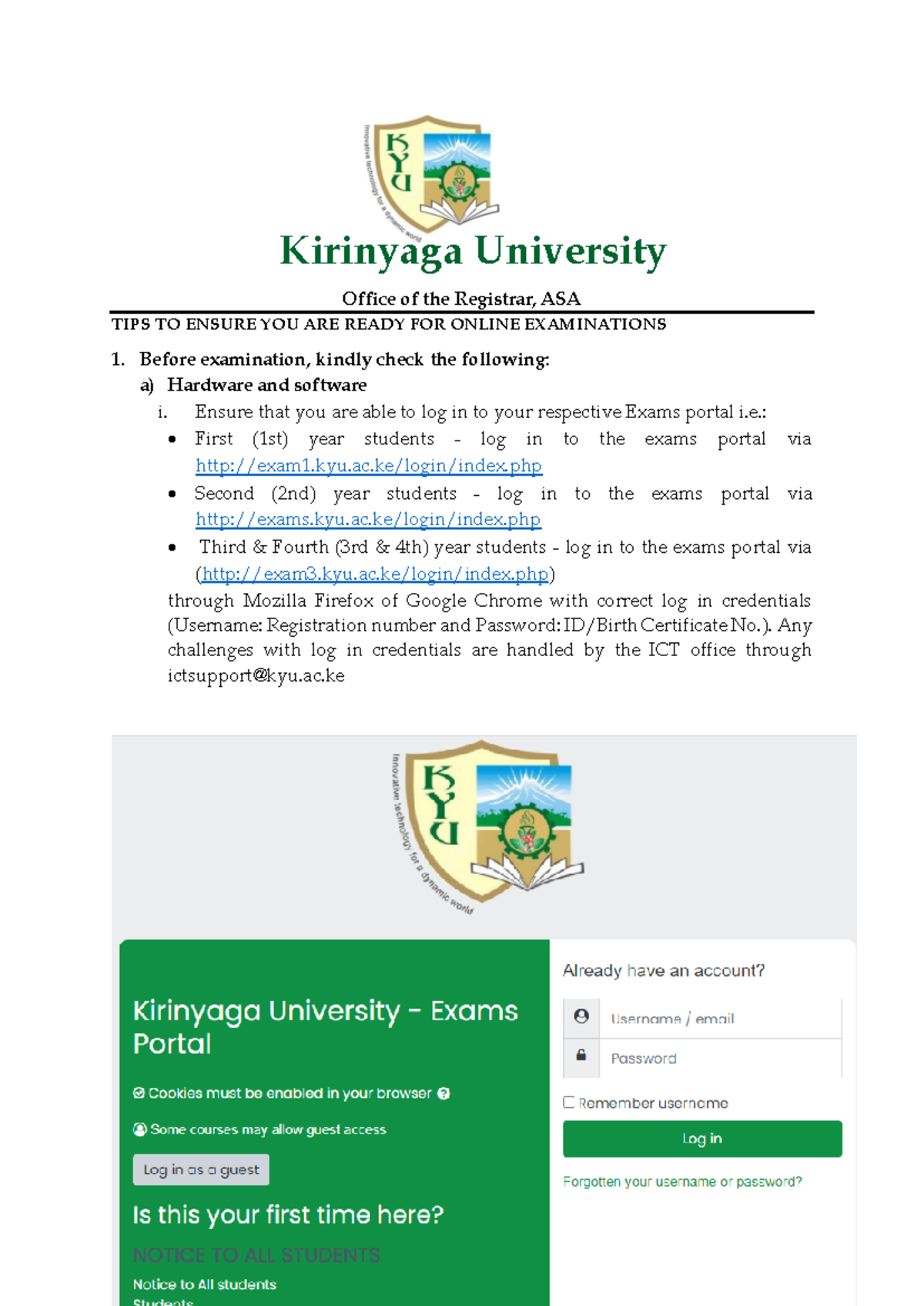 TIPS FOR SUCCESSFUL PREPARATION FOR ONLINE EXAMS - KYU Guide - Studocu