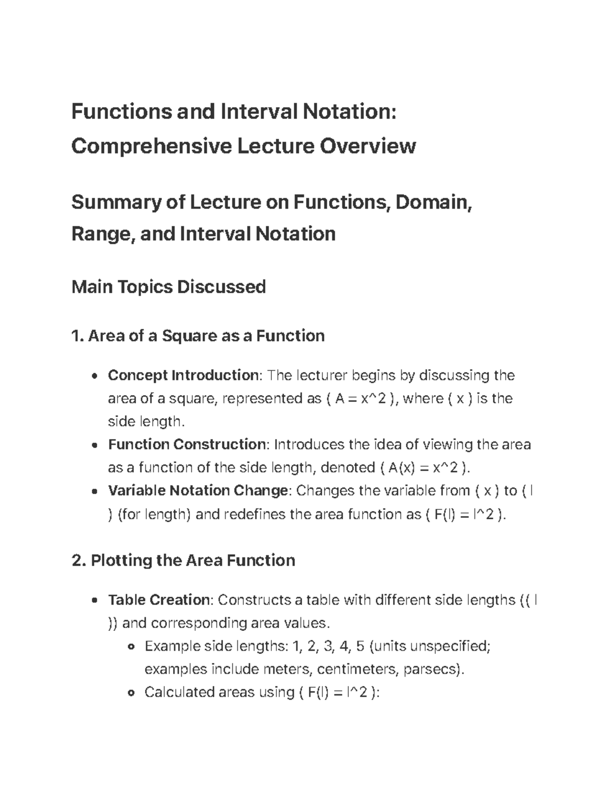 CD32FFFB C633 4E5E 9F9B F02267 E4C863 - Functions and Interval Notation: Comprehensive Lecture ...