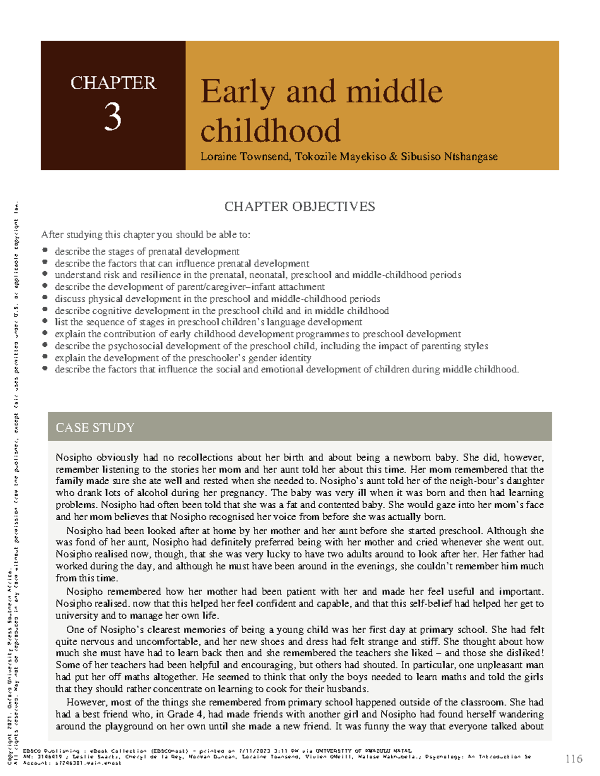 CHAPTER 3: Early and Middle Childhood Development Insights - Studocu