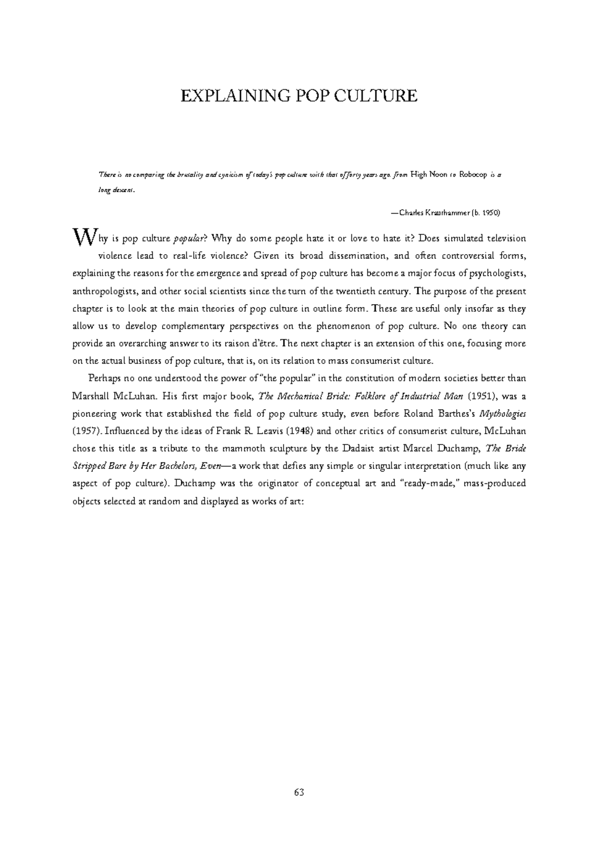 Chapter 2: Theories of Pop Culture (COM 101) - Studocu