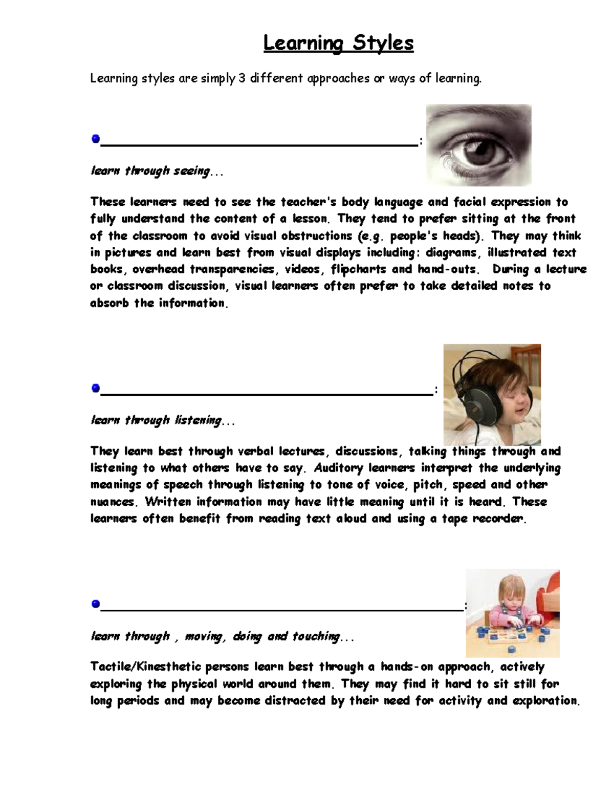 02 - Understanding Learning Styles: Visual, Auditory, and Kinesthetic ...