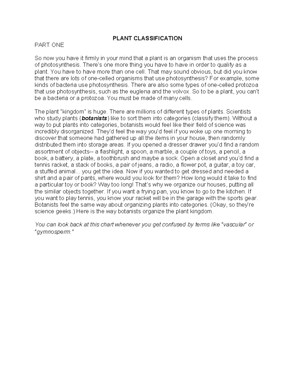 Plant Classification: Understanding the Plant Kingdom - Studocu