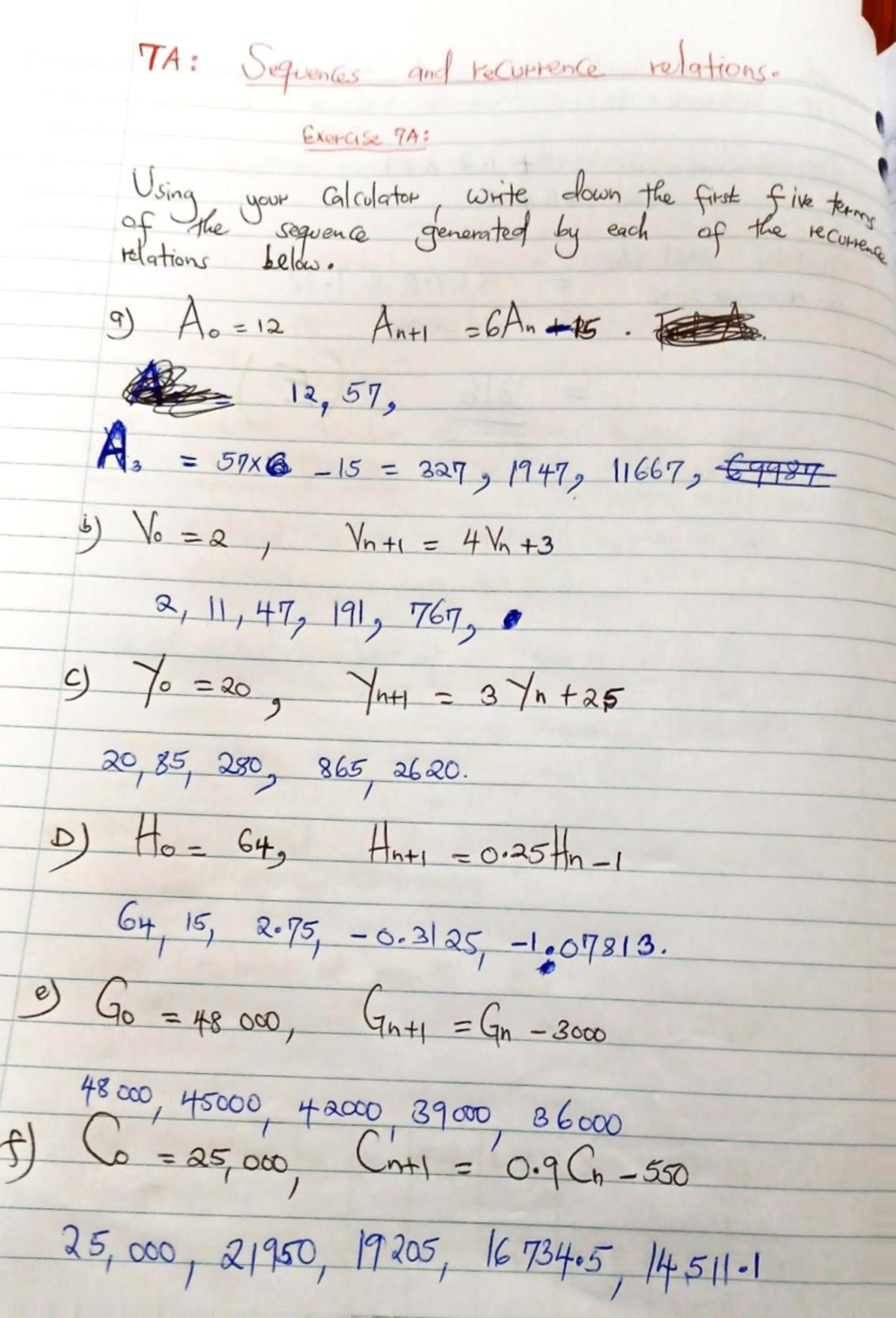 Gen Maths 7A-7C: Questions & Answers for Final Exam Preparation - Studocu