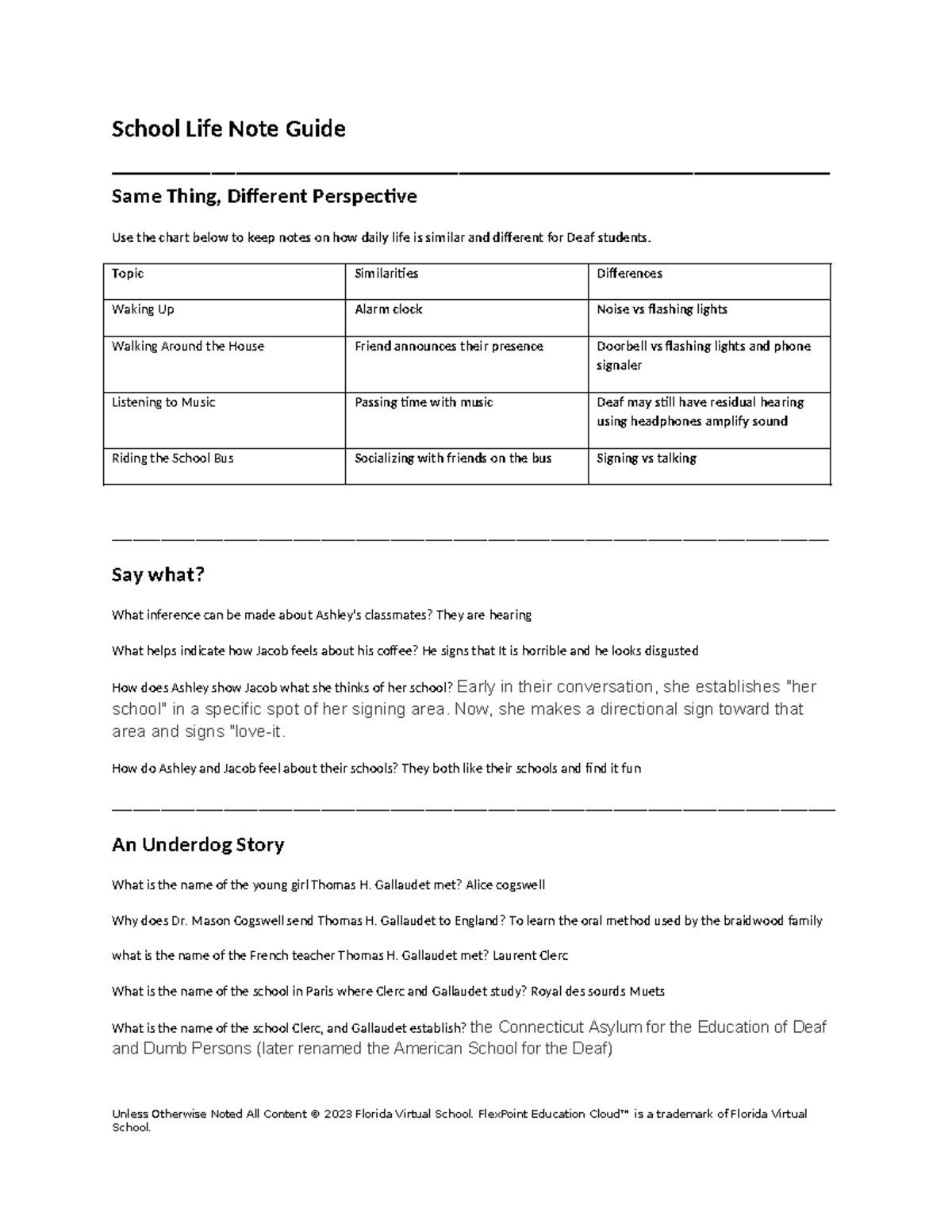 School Life Note Guide - School Life Note Guide - Studocu
