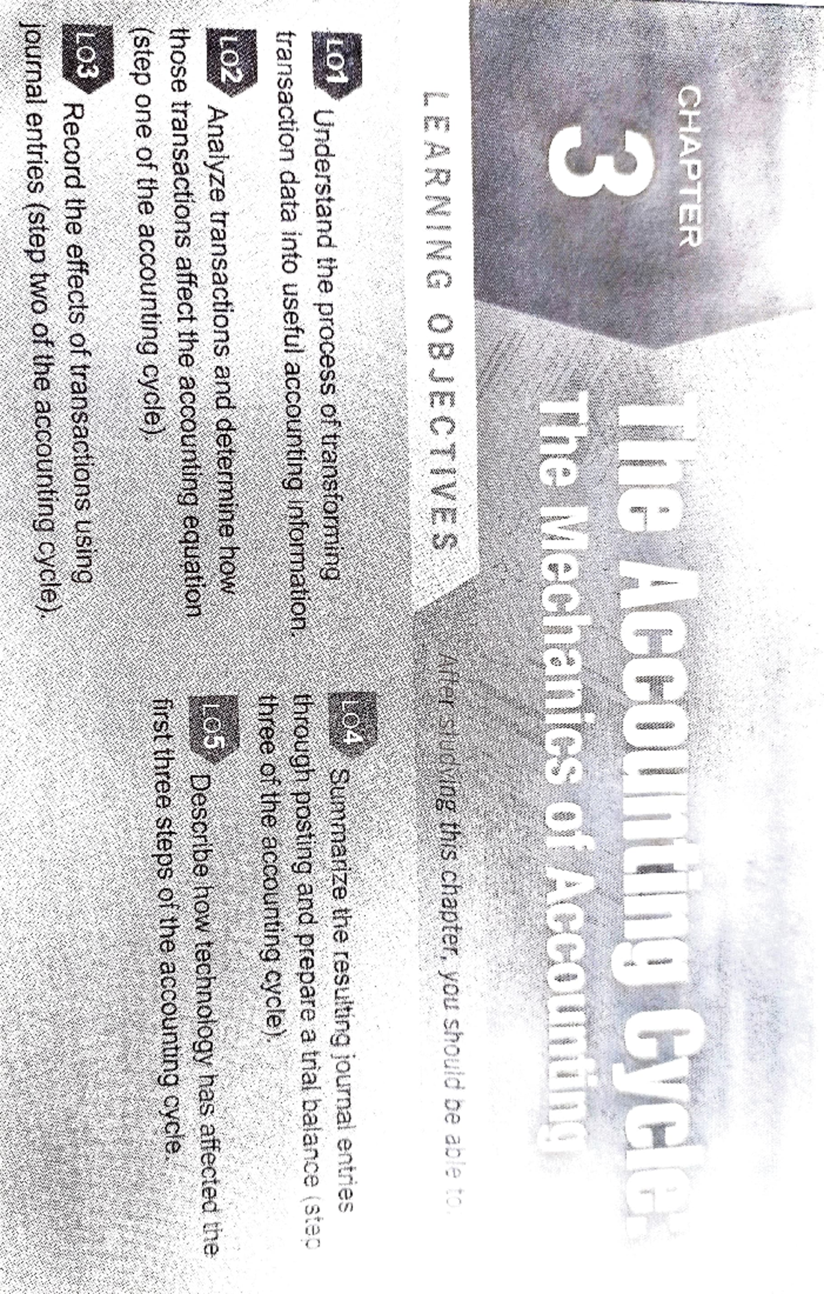 Fundamentals of Accounting (ACC101) Chapter 3: The Accounting Cycle ...