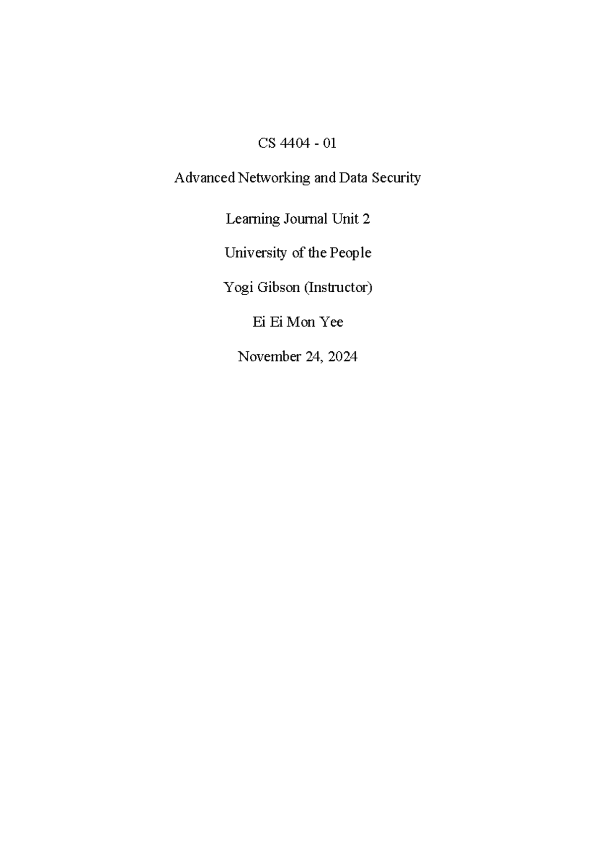 CS 4404 Unit 2 Learning Journal: Advancements in SDN for Traffic ...