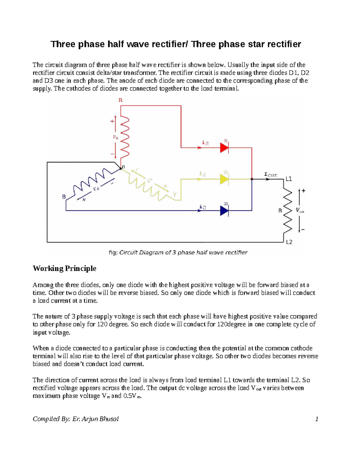 3-Phase Half Wave Rectifier Circuit Analysis and Working Principles ...