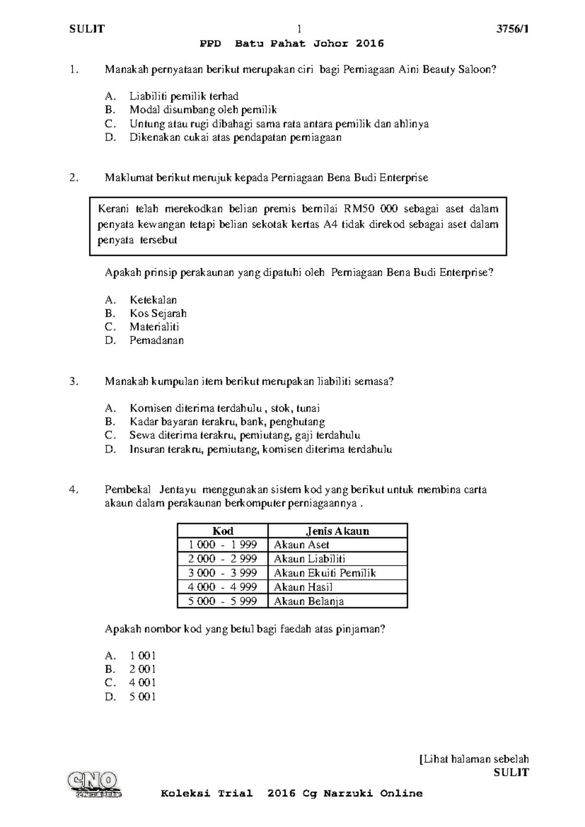 3756-1 PPA Case Study: Accounting Principles and Business Analysis 2016 ...