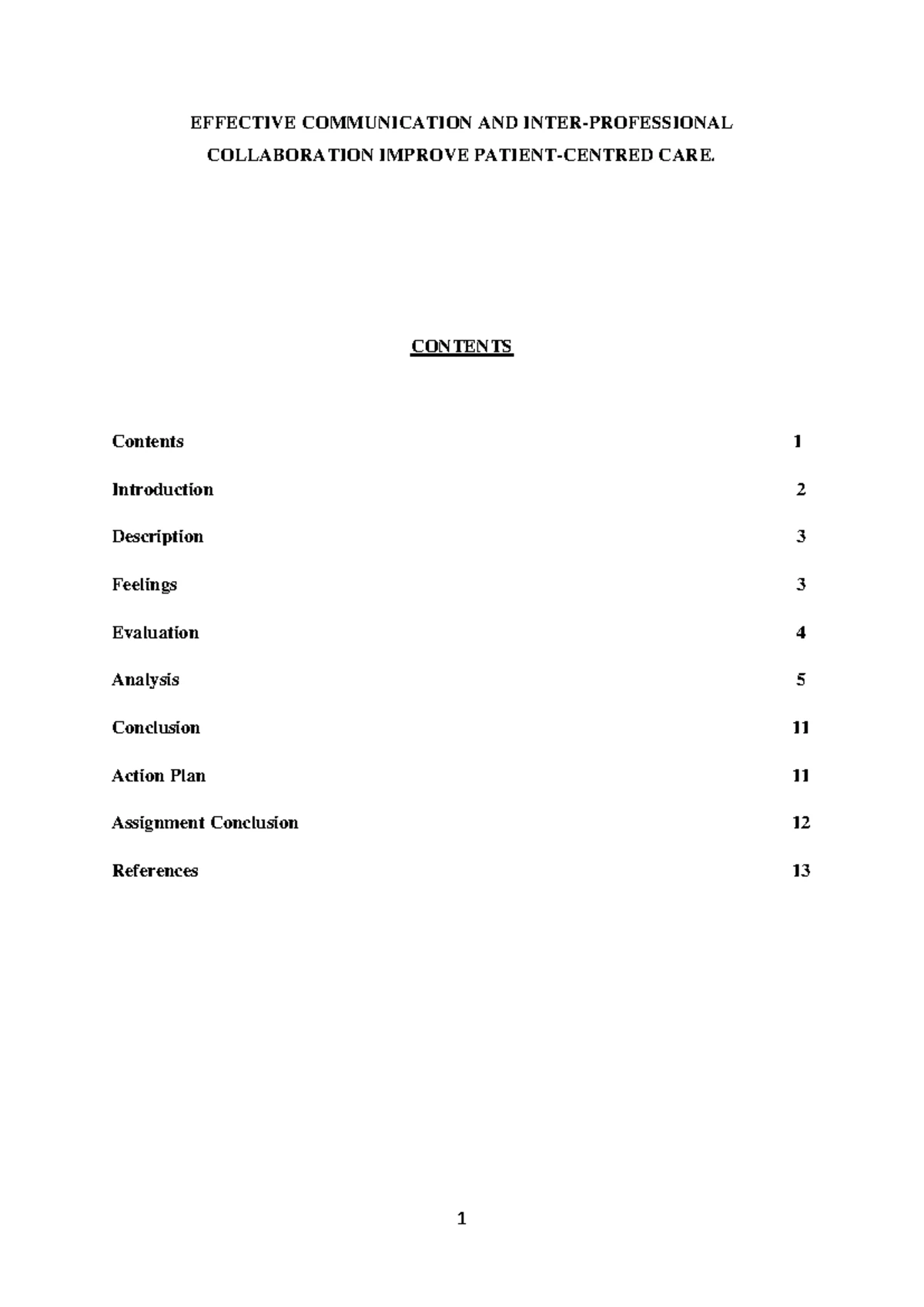 Reflective practice Gibbs Model essay - EFFECTIVE COMMUNICATION AND ...