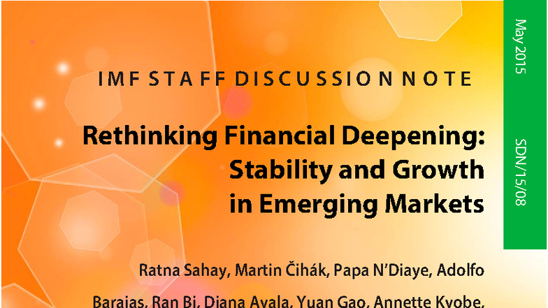 M3 Research Paper: Rethinking Financial Deepening in Emerging Markets ...