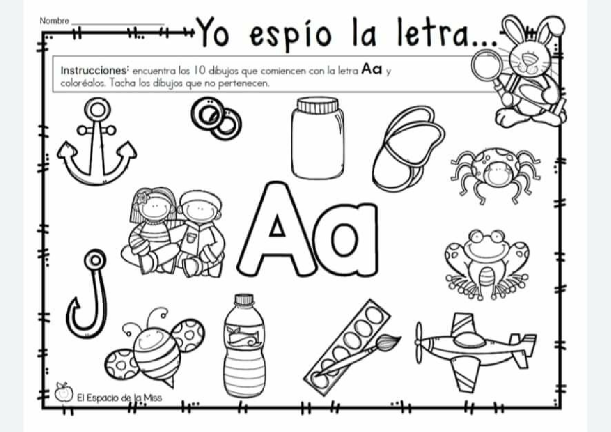 Cuaderno YO Espio LA Letra - PDF Study Resource - Studocu