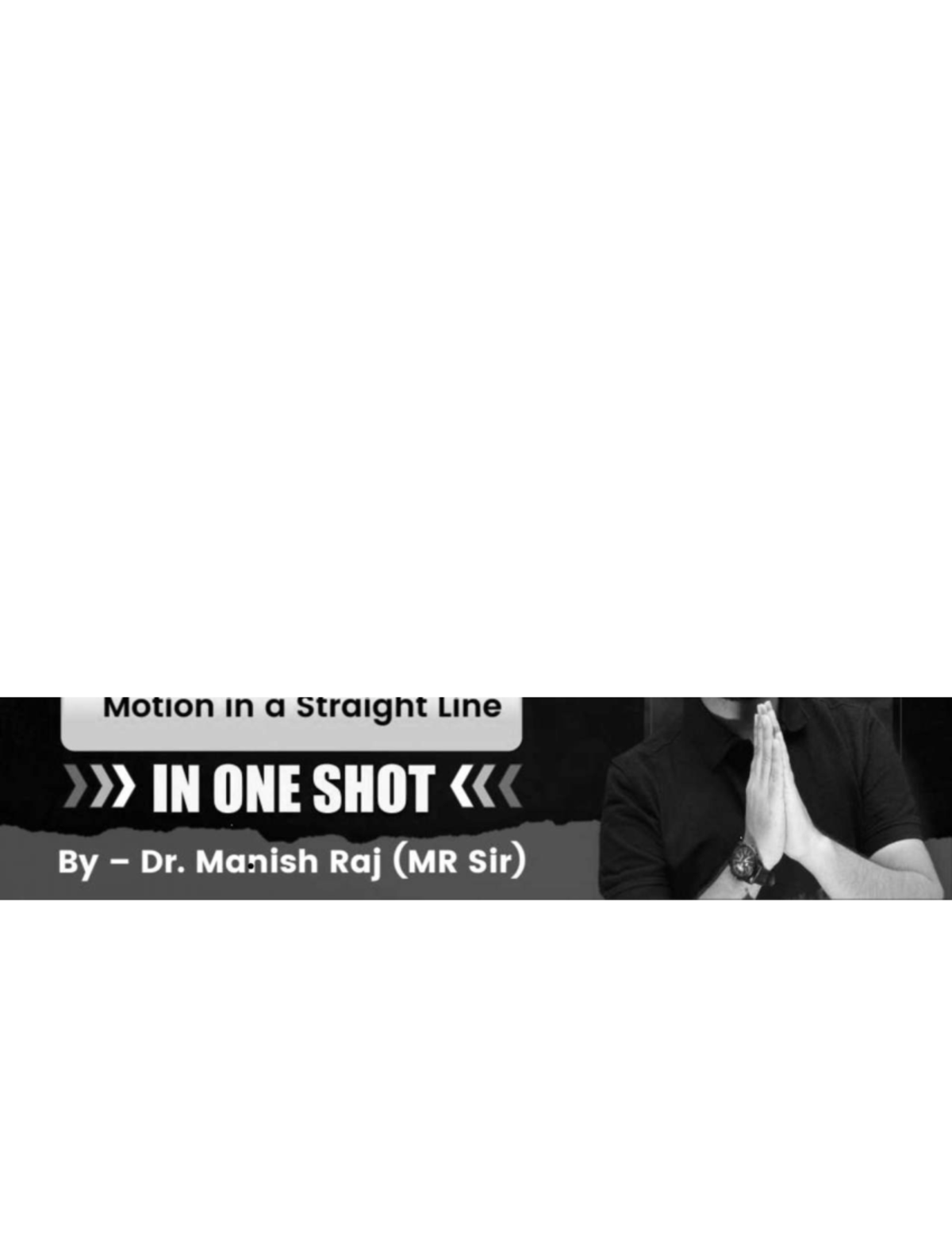 Motion in a Straight Line: Key Concepts & Problems (Part 1) - Studocu