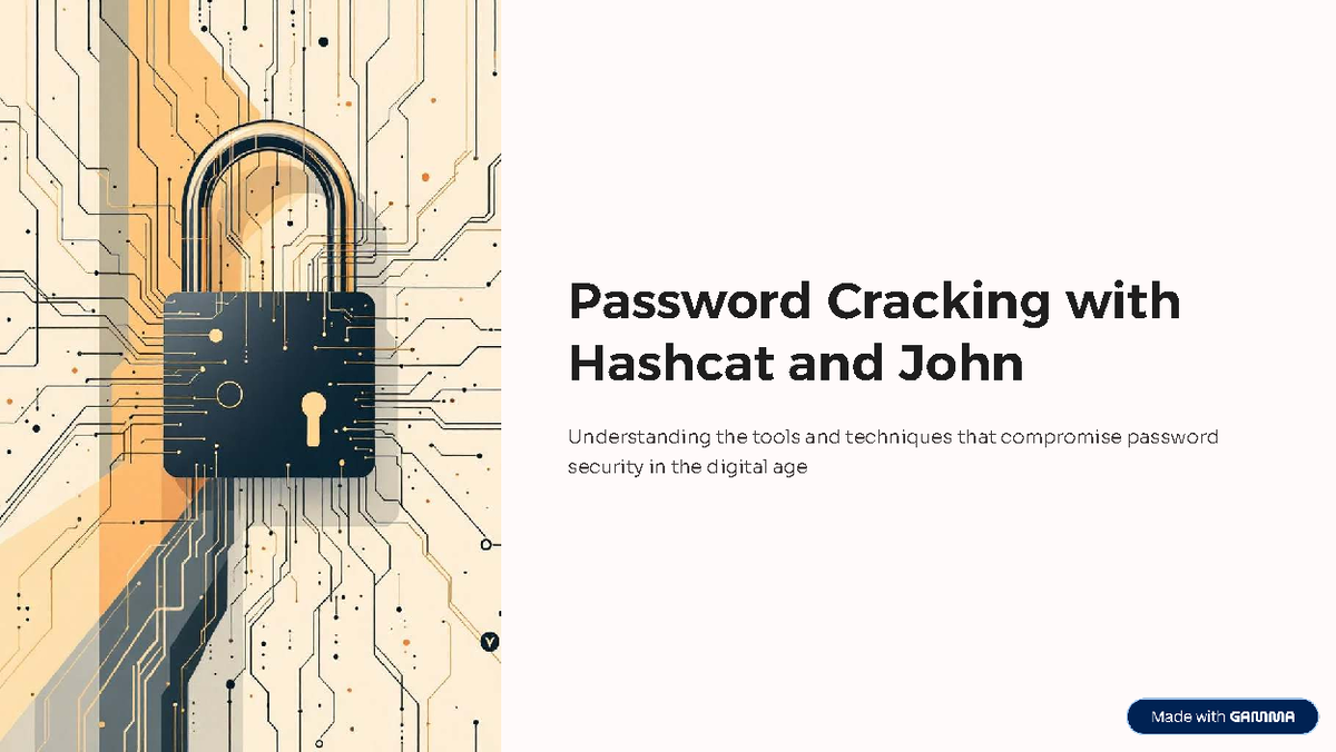 Password Cracking Techniques: Hashcat & John Overview - Studocu
