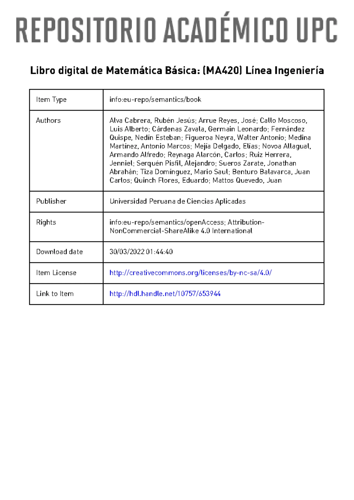 MATEMÁTICA BÁSICA UPC 2024 Repaso para Control P10.3 - Studocu