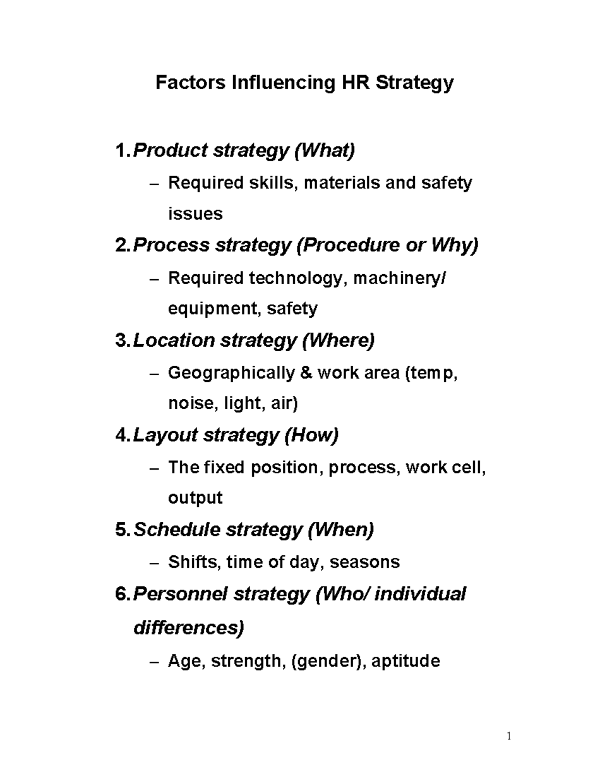 Week 8 Notes - CH 10: Job Design & Work Measurement Strategies - Studocu