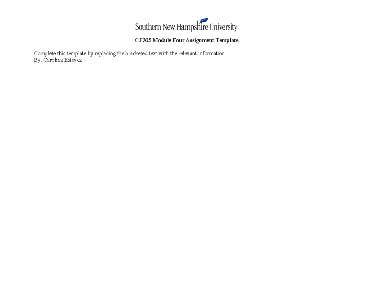 CJ 305 Module 4-2 Assignment on Tech Tools: Impact & Policies - Studocu